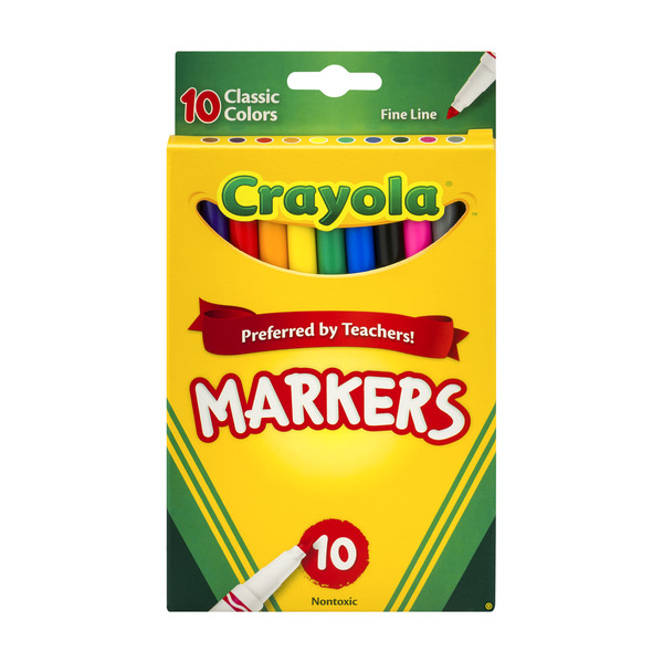 Crayola Original Classic 10 Fine Line Marker, 6 per pack 24 packs per case