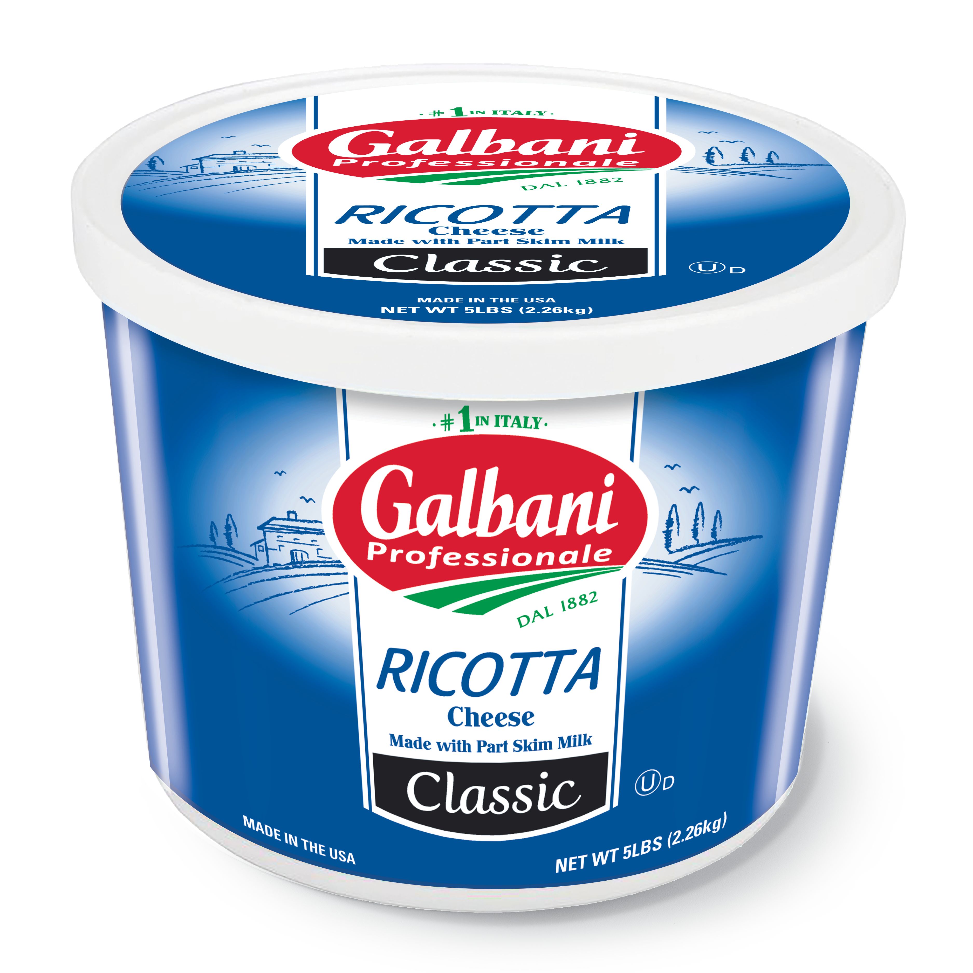 Galbani Professionale Part Skim Classic Ricotta Cheese, 5 Pound -- 4 ...