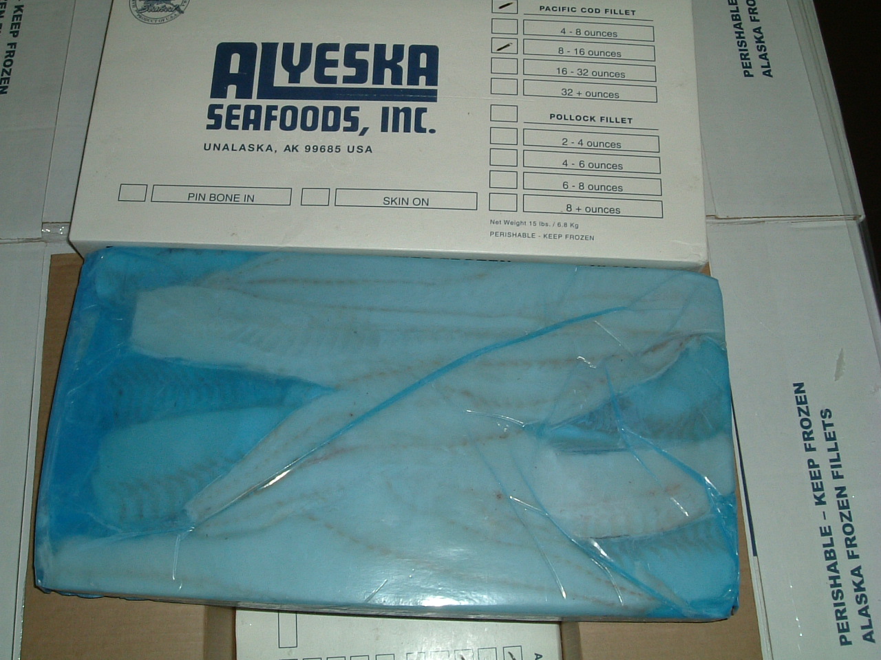 Harbor Seafood Alaskan Cod Fillet Shatter Pack Case | FoodServiceDirect