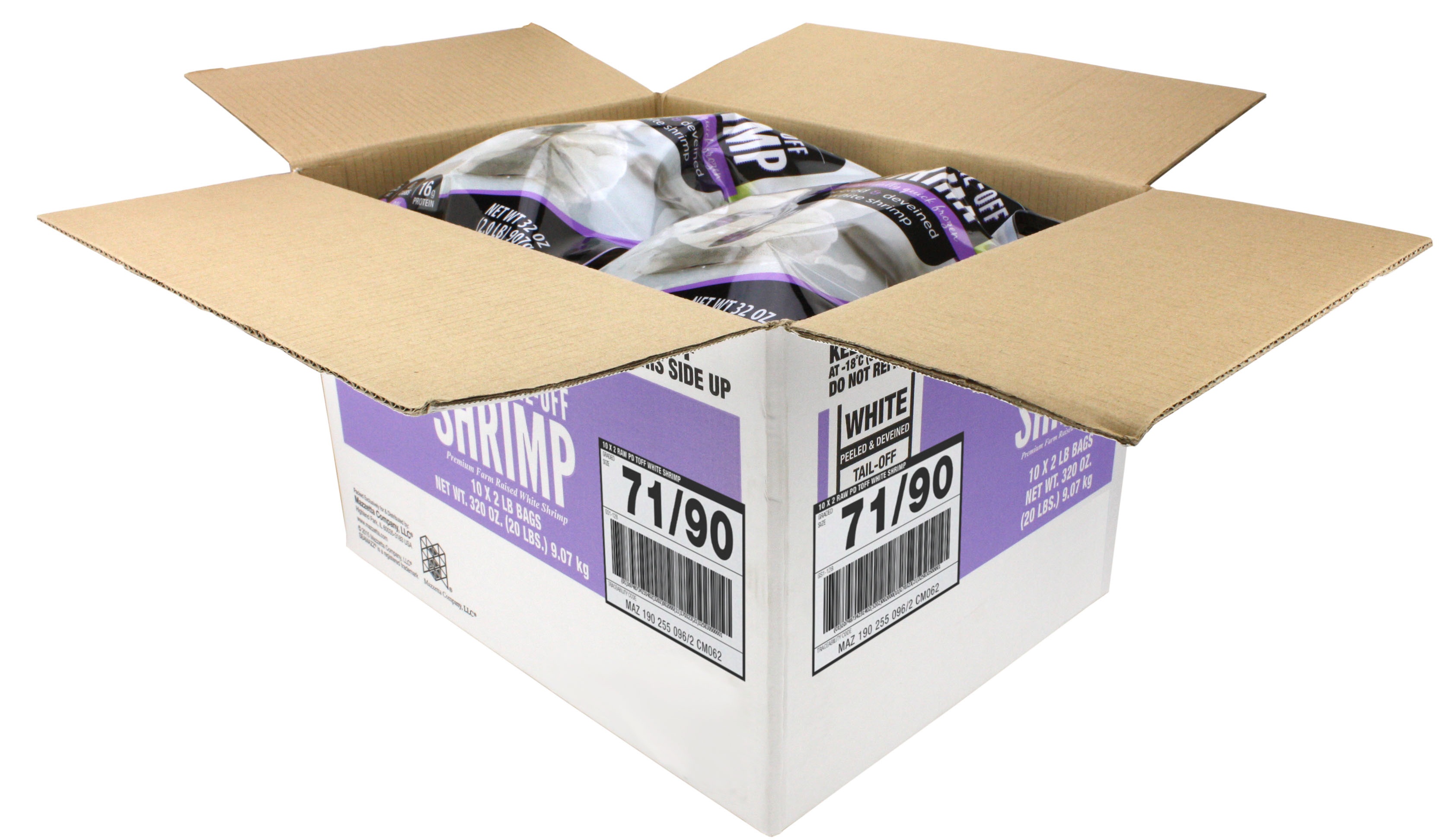 Seamazz Raw Tail Off White Shrimp Case | FoodServiceDirect