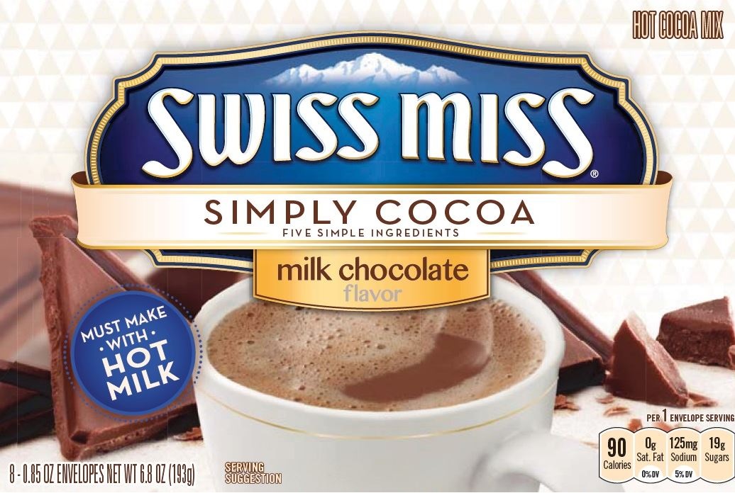 Swiss Miss Milk Chocolate Flavor Hot Cocoa Mix Envelope, 0.85 Ounce ...
