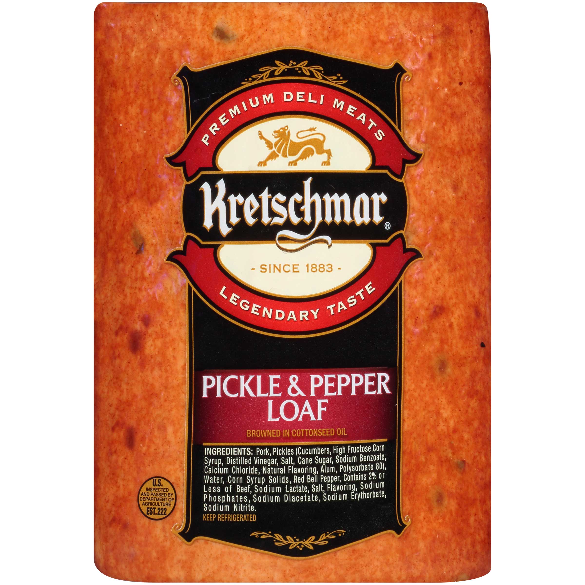 Kretschmar Pickle and Pimento Meat Loaf Case | FoodServiceDirect