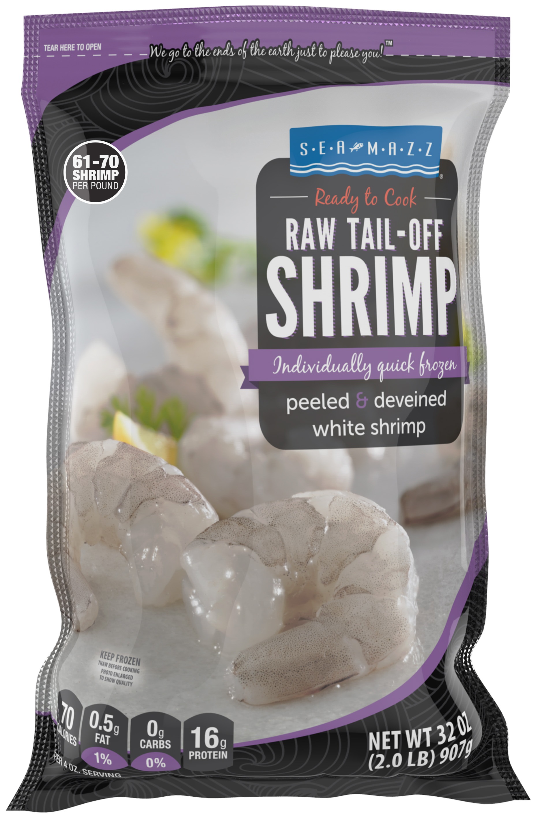 Seamazz Tail Off Raw White Shrimp Case | FoodServiceDirect
