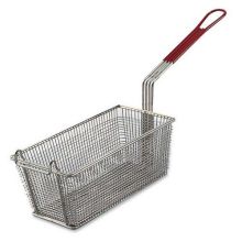 Alegacy Rectangular Wire Fry Basket with Red Plastic Handle, 12 1/2 x 6 ...