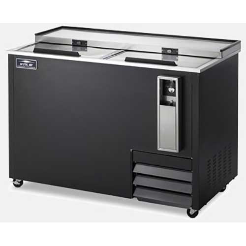 Arctic Air Slide Top Horizontal Bottle Cooler with Two Lid, 50 inch.