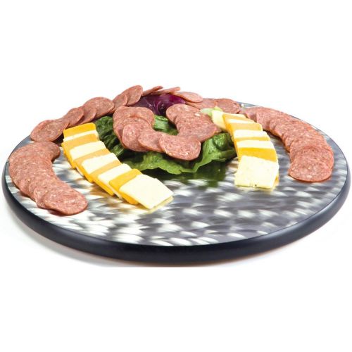Lakeside Geneva Round Rimless Swirled Display Tray, 22 inch Diameter ...