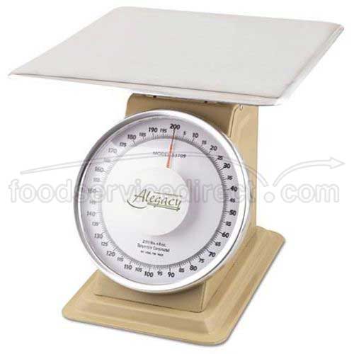Alegacy Fixed Dial Heavy Duty Portion/Receiving Scale, 200 Pound Capacity.
