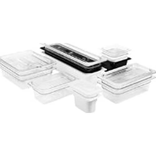 Cambro Camwear Polycarbonate White Third Size Food Pan, 8 inch -- 6 per ...