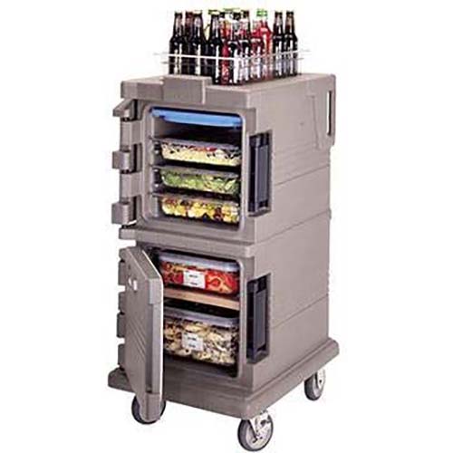 Cambro Brick Red Ultra Camcarts for Food Pans, 20 1/2 x 45 x 27 1/8 inch.