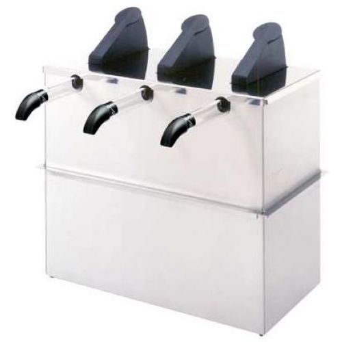 Server Triple Express Drop-In Condiment Dispenser with Three Plastic ...
