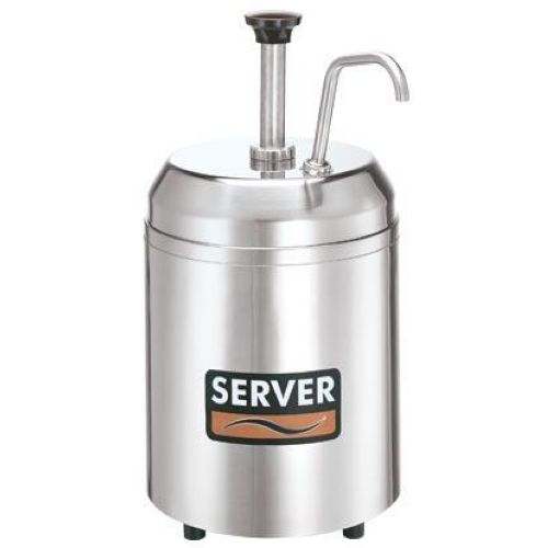 Server Countertop Chilled Cream Server with 3 Quart Holdcold Jar, 14. ...