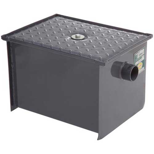 John Boos Grease Trap, 100 Pound Capacity.