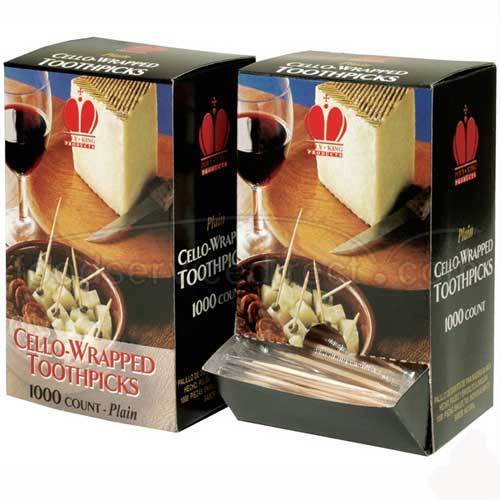 Goldmax Cello Wrapped Toothpicks Case | FoodServiceDirect
