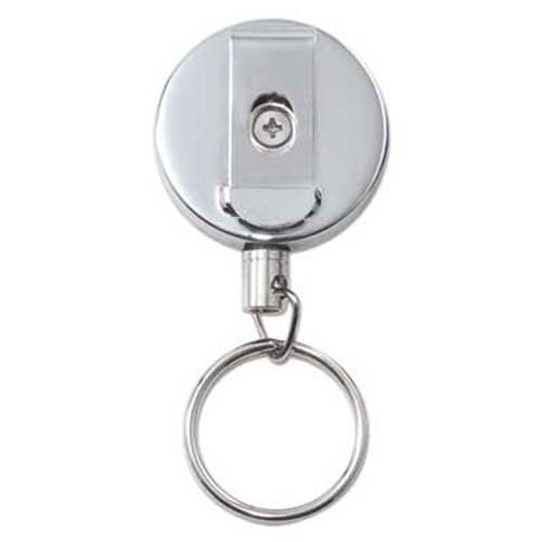 Advantus Heavy-Duty Retractable ID Card Reel, 18 inch Extension, Black ...