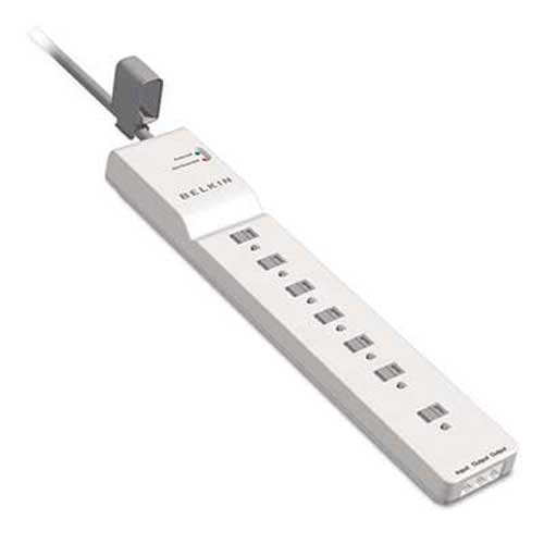 Belkin Home Series SurgeMaster Surge Protector, 7 Outlets, 6 ft Cord ...