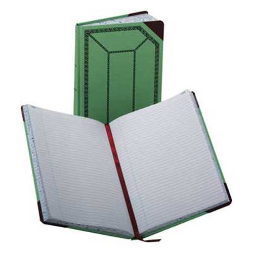 Boorum and Pease Record/Account Book, Record Rule, Green/Red, 300 Pages ...