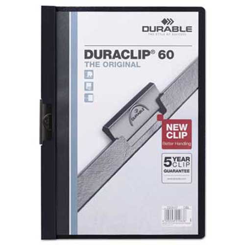 Durable Vinyl DuraClip Report Cover w/Clip, Letter, Holds 60 Pages ...