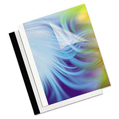 Fellowes Thermal Binding System Covers, 1 inch Cap, 11 x 8 1/2, Clear ...