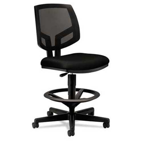 HON Volt Series Mesh Back Adjustable Task Stool, Black