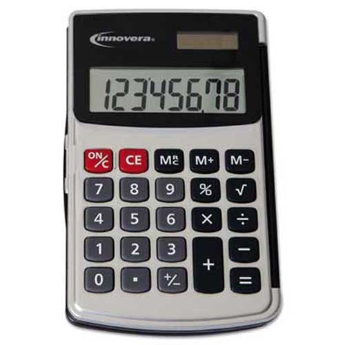 Innovera Handheld Calculator, 8-Digit LCD | FoodServiceDirect.com ...