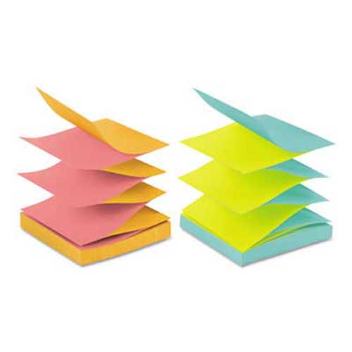 Post-it Pop-up Notes Pop-up Refill, 4 Alternating Capetown Colors, 3 x ...
