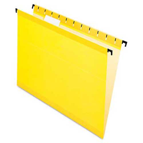 Pendaflex SureHook Poly Laminate Hanging Folders, Letter, 1/5 Tab ...