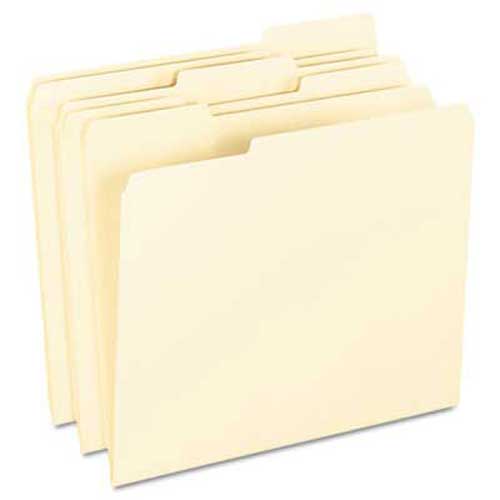 Pendaflex End File Folders, 1/3 Cut Top Tab, Letter, Manila, 100/Box ...