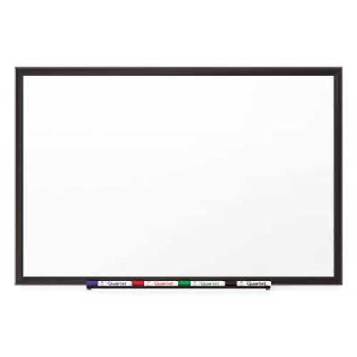 Quartet Classic Porcelain Magnetic Whiteboard, 72 x 48, Black Aluminum ...
