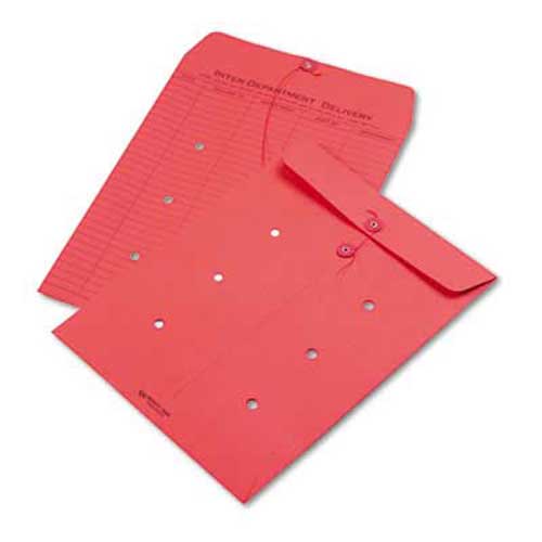 Quality Park Colored Paper String & Button Interoffice Envelope, 10 x ...