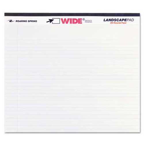 Roaring Spring Landscape Format Writing Pad, College Ruled ...
