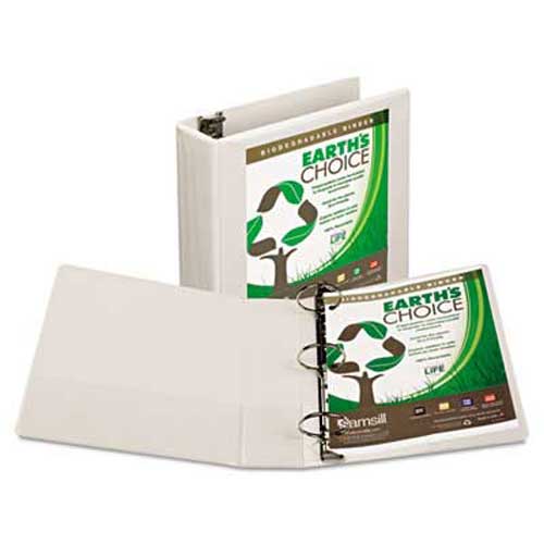 Samsill Earths Choice Biodegradable Round Ring View Binder, 3 inch Cap ...