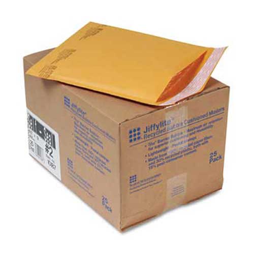 Sealed Air Jiffylite Self-Seal Mailer, Side Seam, #2, 8 1/2 x 12 ...