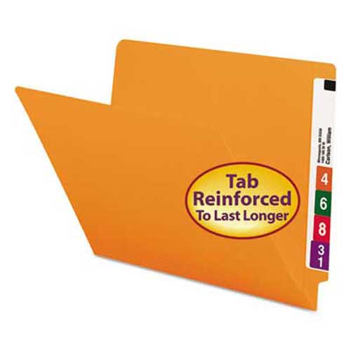 Smead Colored File Folders, Straight Cut, Reinforced End Tab, Letter ...