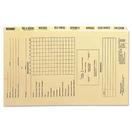 Smead Pressboard Mortgage File Folder with Dividers & Metal Tab, Legal ...