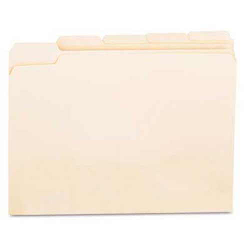 Universal File Folders, 1/5 Cut Assorted, One-Ply Top Tab, Letter ...