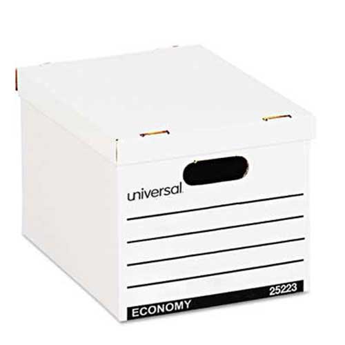 Universal Economy Boxes, 12 x 15 x 9 7/8, White, 10/Carton