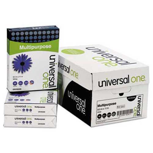 Universal One Multipurpose Paper, 98 Brightness, 20lb, 8-1/2 x 11 ...