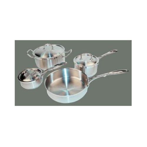 Winco Deluxe Stainless Steel Extra Heavy Weight Premium Cookware Set ...