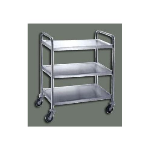 Winco Stainless Steel Premium Quality 3-Tier Trolley/Utility Cart, 30 x ...