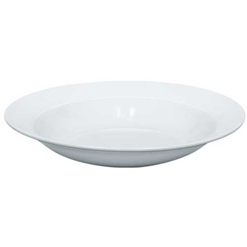 Yanco Abco Porcelain Round Super White Pasta Bowl, 25 Ounce -- 12 per case.