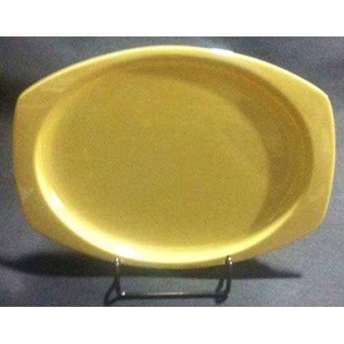 Yanco Nessico Melamine Yellow Platter, 9 1/2 inch Length -- 24 per case.