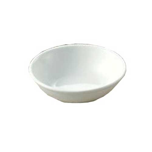 Yanco Piscataway Porcelain White Small Round Dish, 2 Ounce -- 72 per case.
