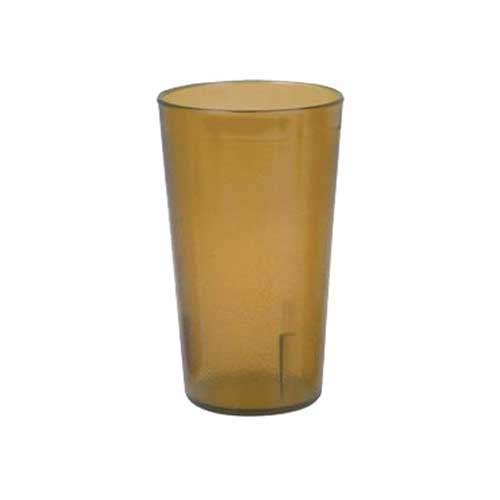 Yanco Plastic Amber Tumbler, 16 Ounce -- 72 per case.