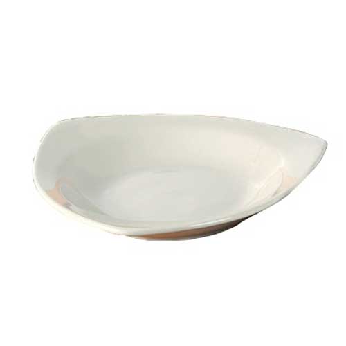 Yanco Recovery Ceramic American White Triangular Rolled Edge Pasta Bowl ...