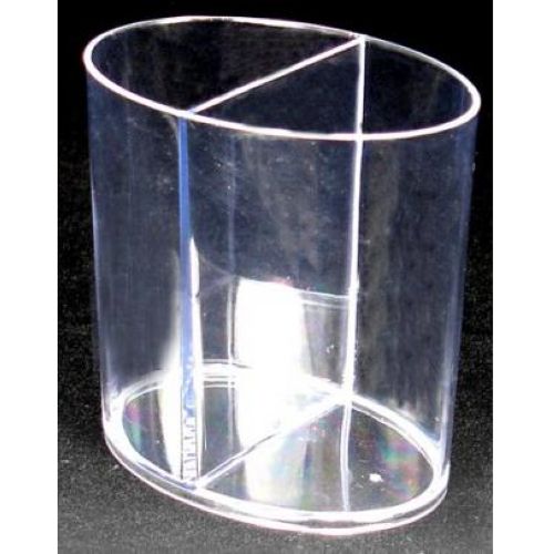 Royal Plasticware Miniatures Clear Divided Cup, 4 Ounce -- 200 per case ...