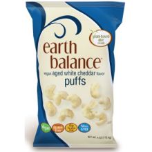 Earth Balance Vegan Aged White Cheddar Flavor Puffs Case ...