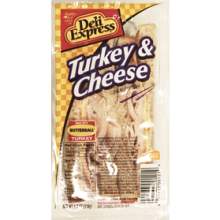 Deli Express Turkey Cheese Wheat Sandwich, 4.2 Ounce -- 10 per case.