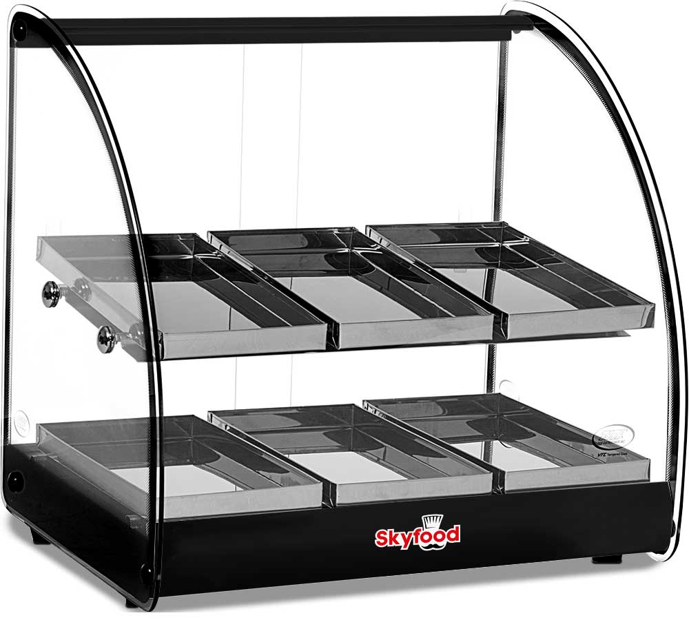 Skyfood Two Shelf 120 Volt Food Warmer Display Case, 18 1/2 inch x 14 3 ...