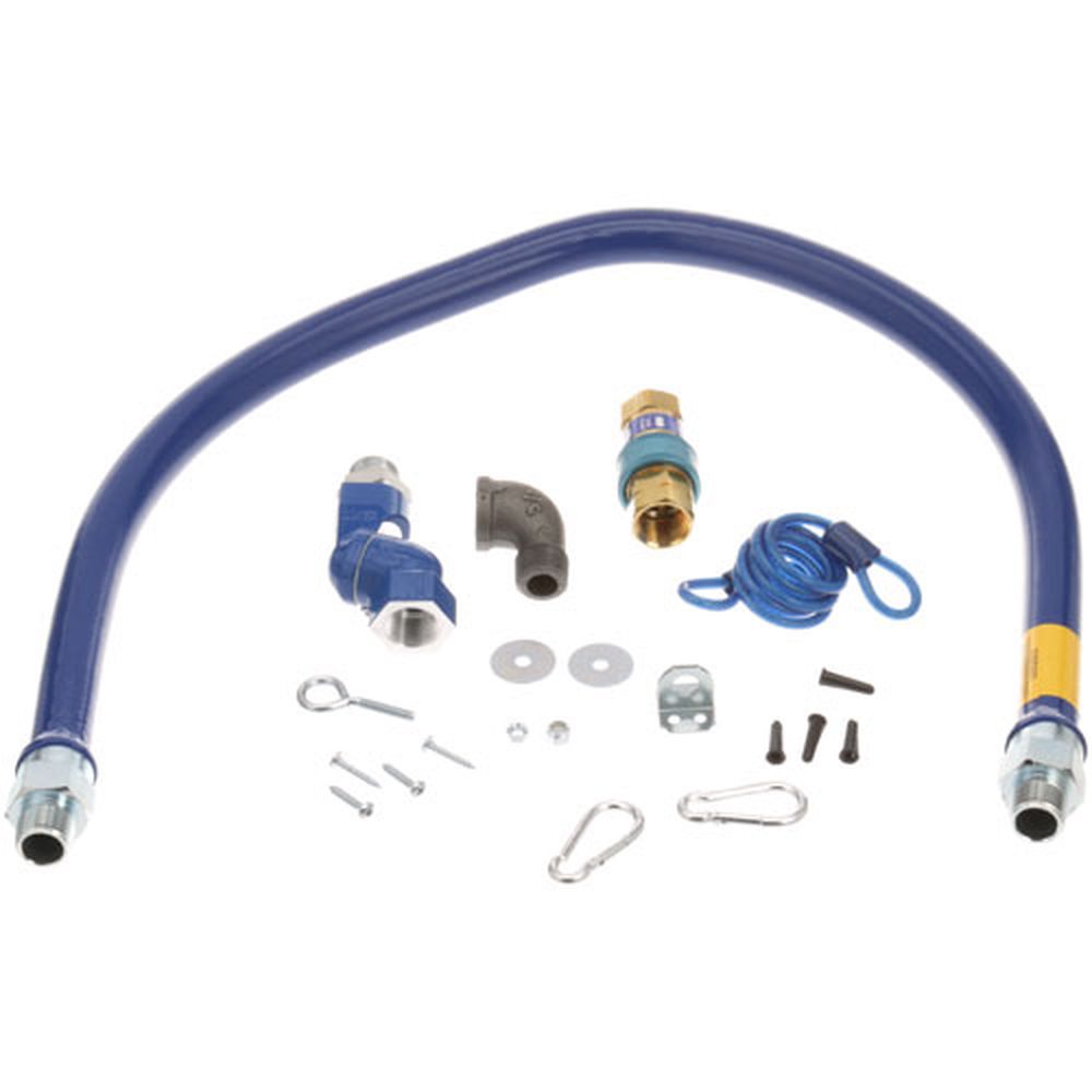 Dormont DOR1675BPQSR48 NPT Blue Hose Gas Connector Kit, 48 x 3/4 inch