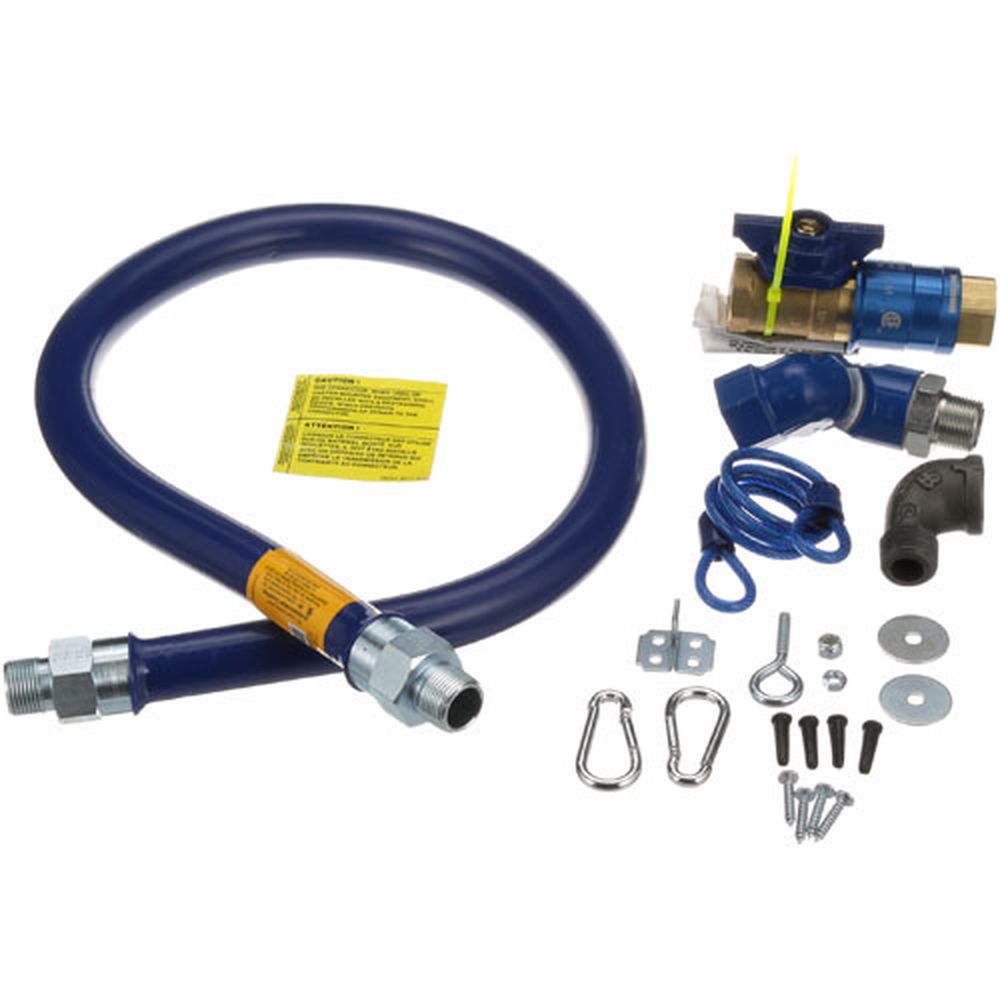 Dormont DOR1675KITCFS48 Delux Gas Connector with 3/4 inch Pipe, 48 inch ...